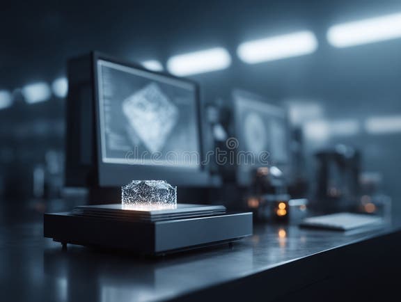 Futuristic Scene Depicting Advanced Technology, Research, or Innovation ...