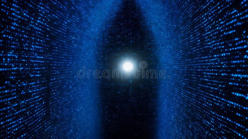 Futuristic Scene Featuring a Bright Light at the Center, Surrounded by ...