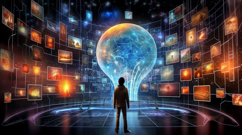 A Futuristic Scene Featuring the Convergence of Universe Future Network ...