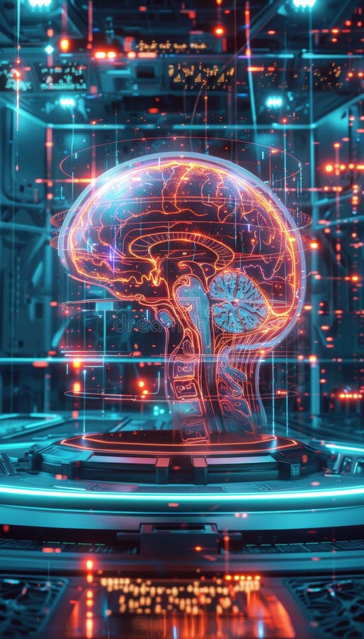 Futuristic Brain Interface with Holographic Projection for Robotic ...