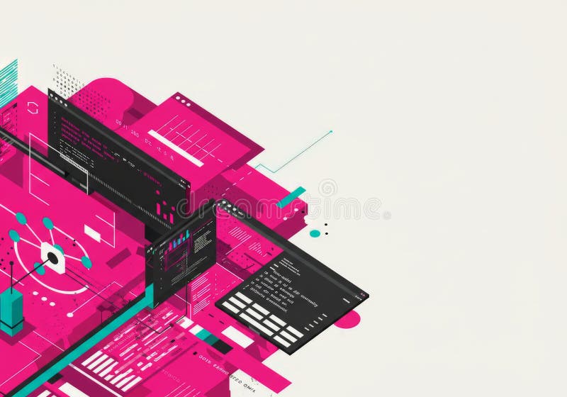 A Futuristic Scene Showcasing Advanced Computer Systems and Intricate ...