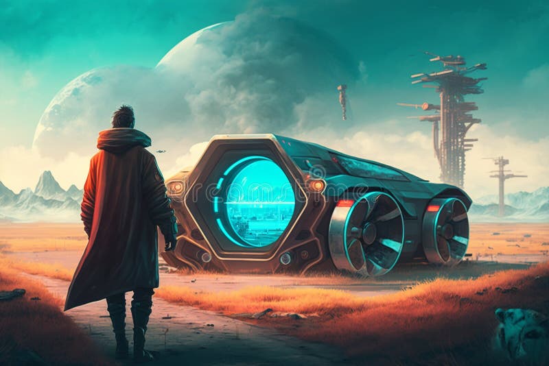 Futuristic Scenery with 3D Elements, Featuring Advanced Buildings and ...