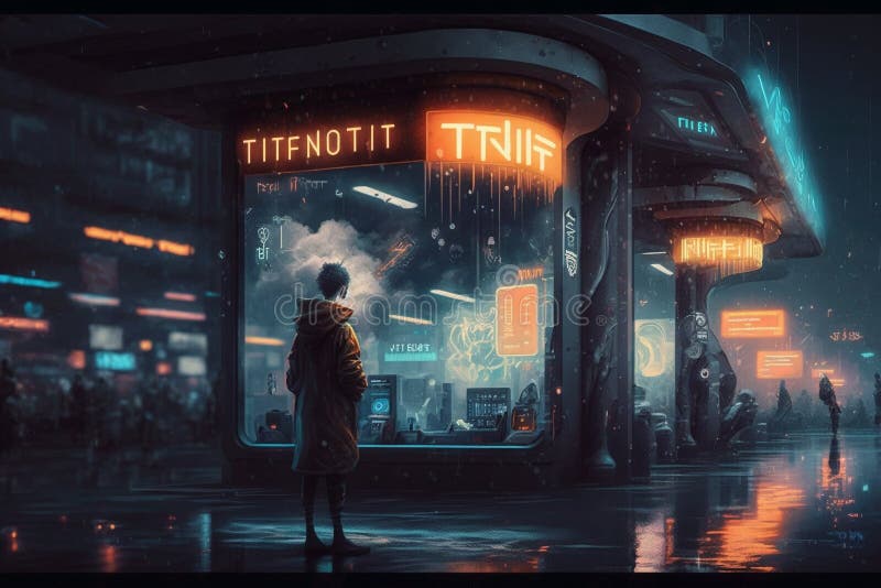 Futuristic Scenery with 3D Elements, Featuring Advanced Buildings and ...