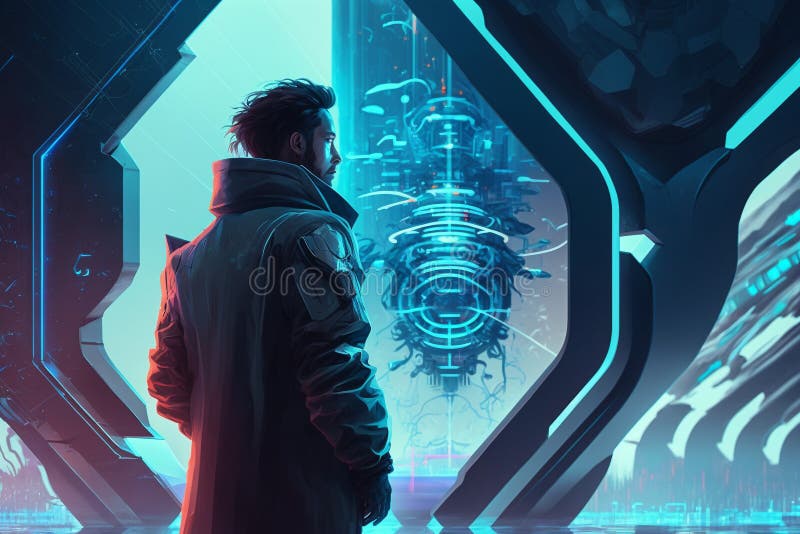 Futuristic Scenery with 3D Elements, Featuring Advanced Buildings and ...