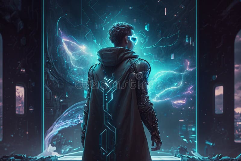 Futuristic Scenery with 3D Elements, Featuring Advanced Buildings and ...