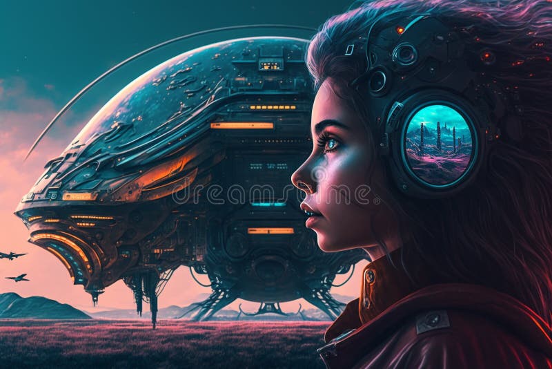 Futuristic Scenery with 3D Elements, Featuring Advanced Buildings and ...