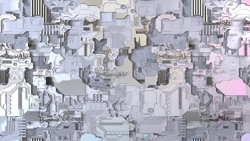 Futuristic Sci Fi Abstract Texture Background with Detailed Geometric ...