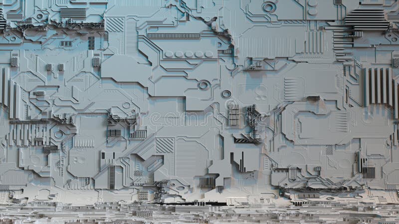 Futuristic Sci Fi Abstract Texture Background with Detailed Geometric ...