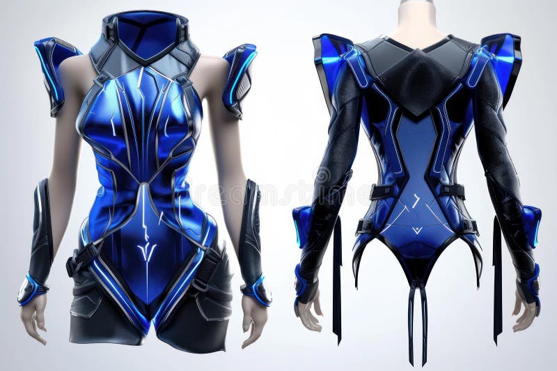 Futuristic Sci-fi Armor Suit on Mannequin Stock Photo - Image of gaming ...