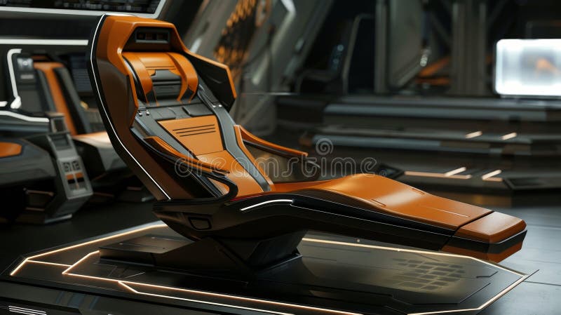 Futuristic Sci Fi Captain S Chair Showcasing Sleek Designs and Advanced ...