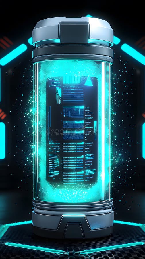 Futuristic Sci-fi Containment Chamber Stock Image - Image of hightech ...