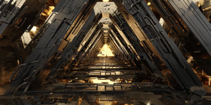 Futuristic Sci-fi Corridor Room. Modern Future Background Style ...