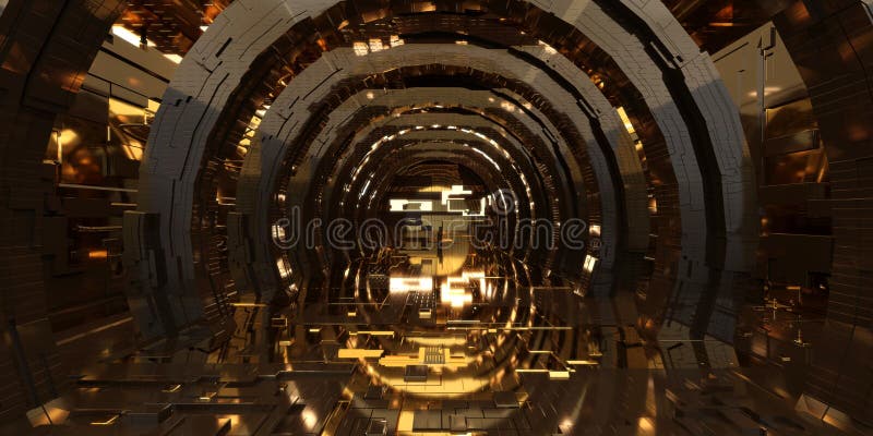 Futuristic Sci-fi Corridor Room. Modern Future Background Style ...