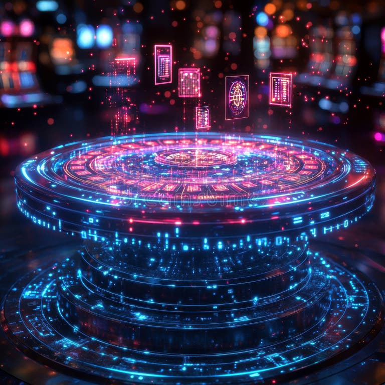 Futuristic, Sci-fi Digital Interface Illustration Featuring Cybernetic ...