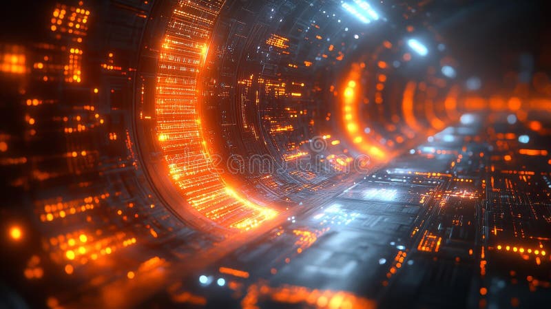 Futuristic Sci-Fi Energy Reactor Core Generative AI Stock Illustration ...
