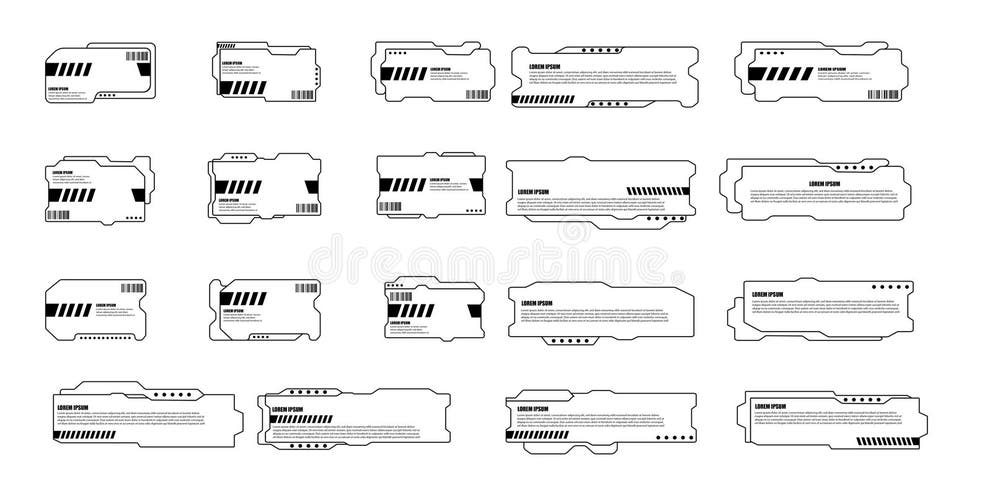 Futuristic Sci Fi Ui Elements Stock Illustrations – 3,435 Futuristic ...