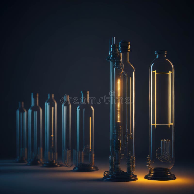 Futuristic Sci-fi Laboratory Glowing Bottles, Alchemy Experiment, Warm ... Futuristic Sci-fi Laboratory Glowing Bottles, Alchemy Experiment, Warm ...