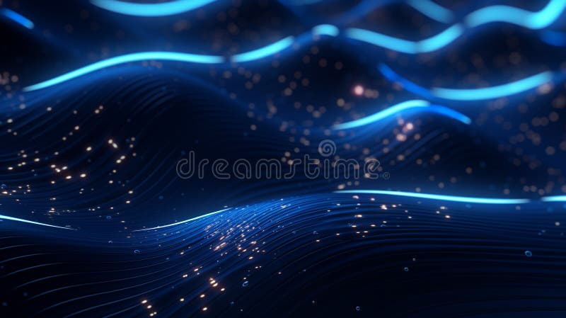 Futuristic Sci-fi Lines Pattern Background Stock Illustration ...