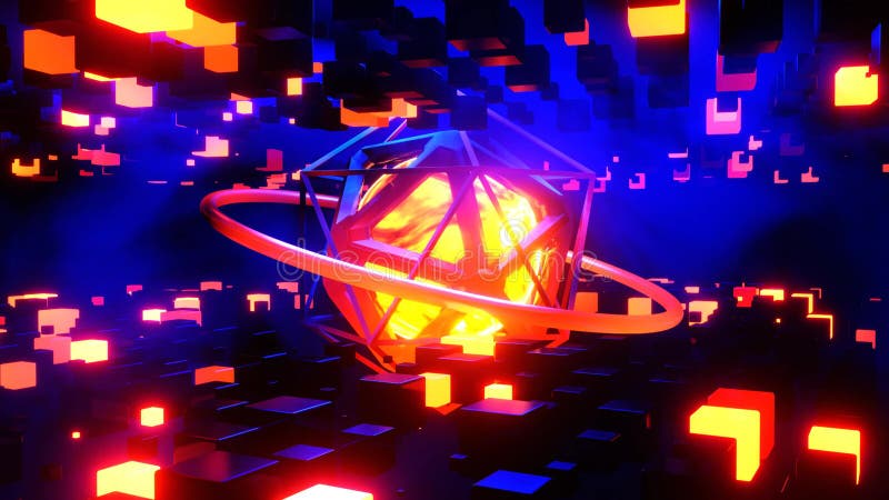 Dynamic Energy Explosion a Hypnotic Loop Animation Stock Video - Video ...