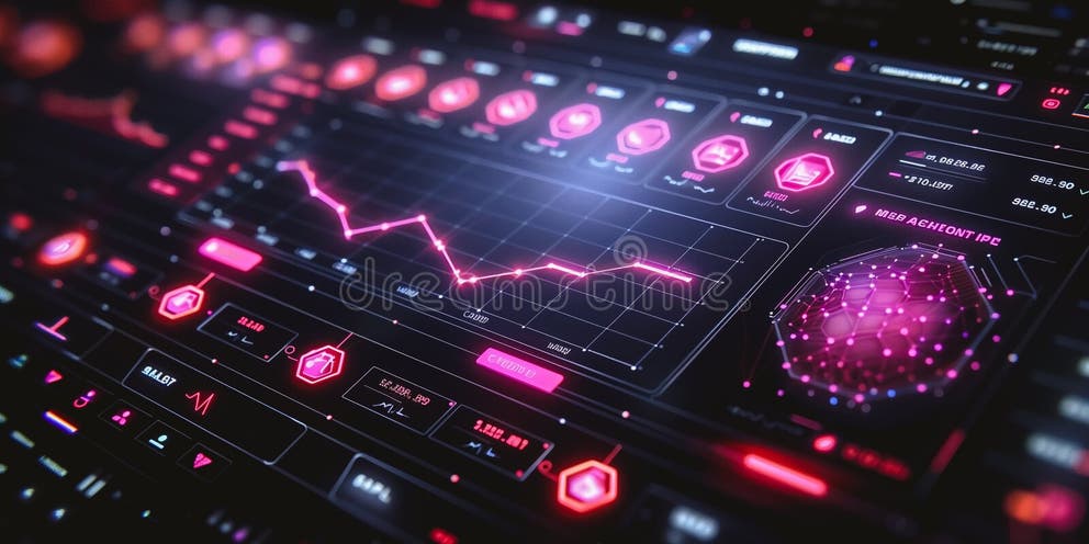 Futuristic Sci Fi Modern User Interface Set. Abstract HUD Stock Image ...
