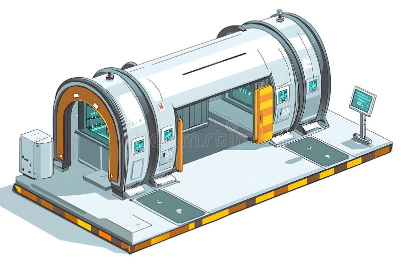 Futuristic SciFi Modular Building for Game Design and Illustration ...