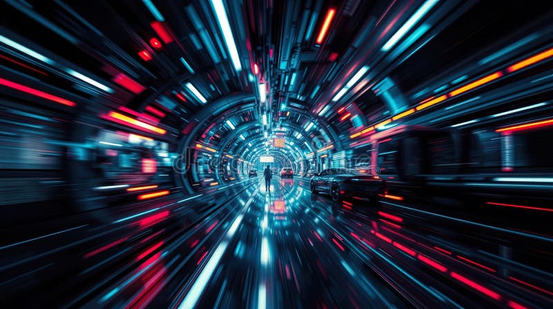 Futuristic Sci-fi Scene, Advanced Technology and Space Elements ...