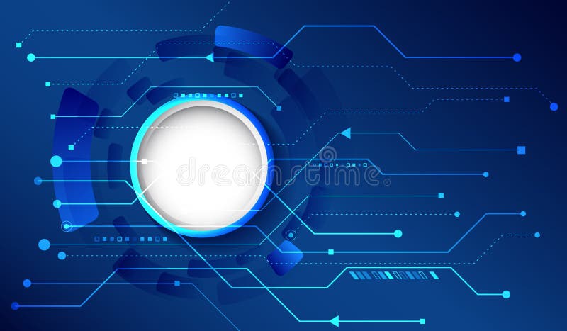 Futuristic Sci Fi Technology Background. Hi Tech Circuit Design ...