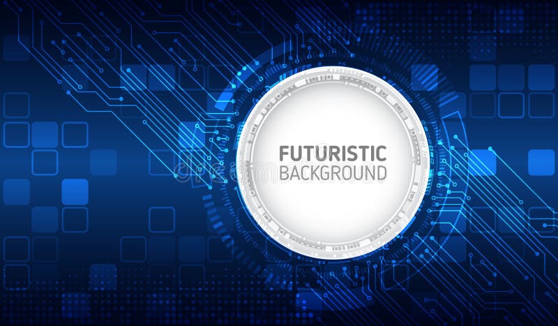 Futuristic Sci Fi Technology Background. Hi Tech Circuit Design Innovation Concept Stock Vector ...