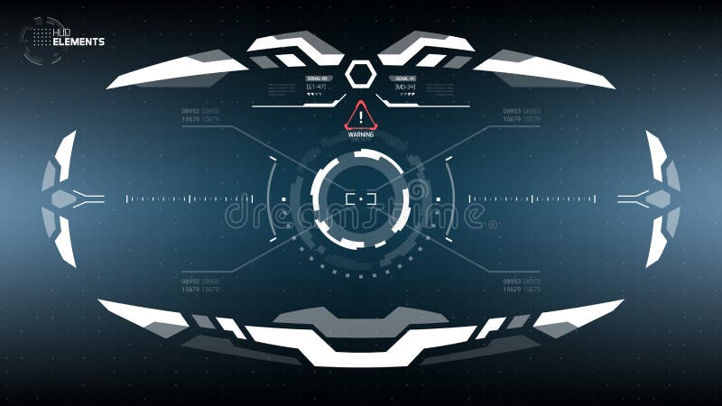 Futuristic Sci-Fi Technology HUD Screen Stock Vector - Illustration of ...