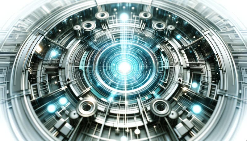 Futuristic Sci-Fi Technology Interface Stock Illustration ...