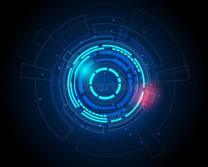 Futuristic Sci Fi Technology Pattern Concept Background, Stock ...