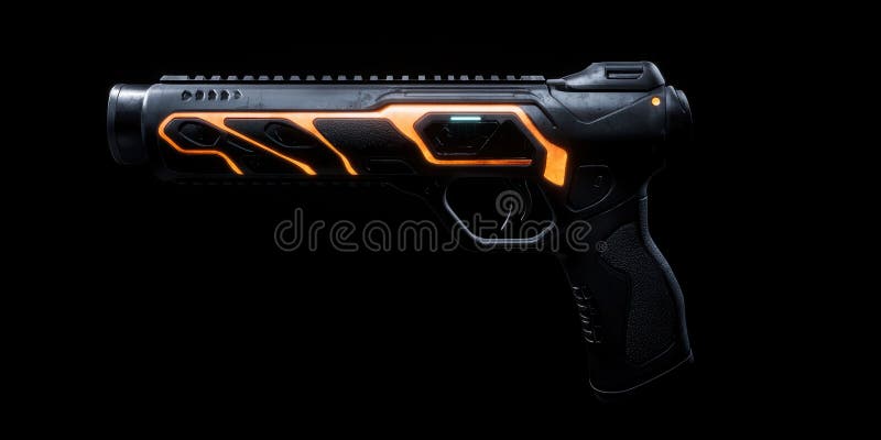 Futuristic Sci-fi Weapon Design Stock Illustration - Illustration of ...