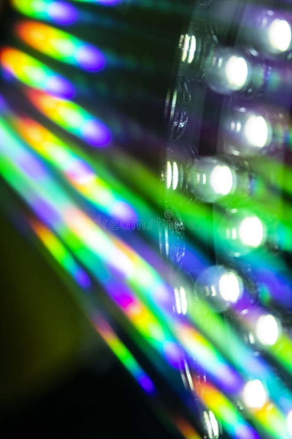 Futuristic Science Fiction Rainbow Holographic Background Compact Disc ...