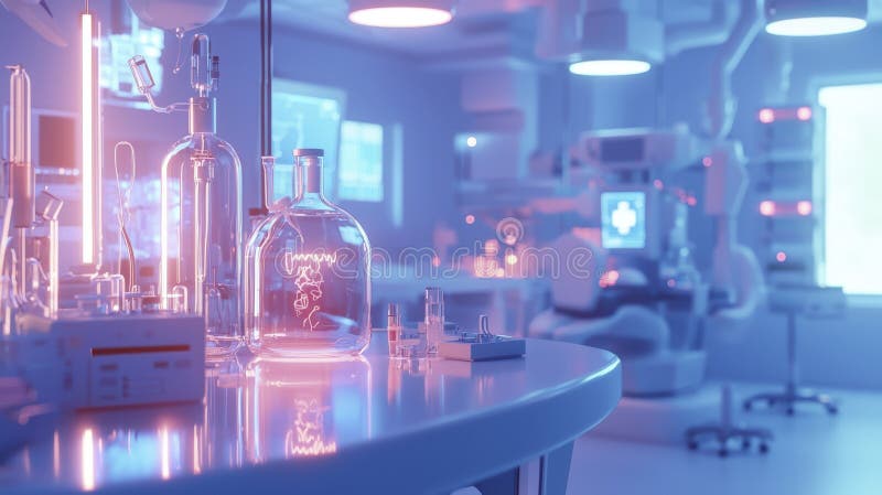 Futuristic Science Lab Innovative Research Facility Showcasing Advanced ...