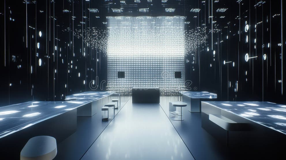 Futuristic Science Laboratory with Advanced Technology Stock Photo ...