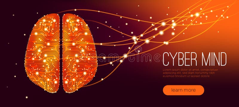 Cyber Mind Concept, Artificial Intelligence. Stock Vector ...