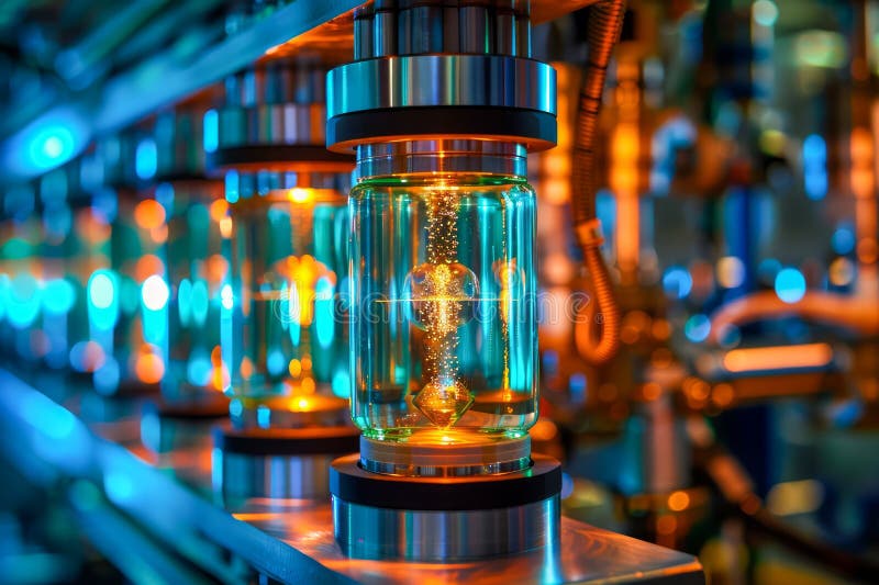 Futuristic Neon Tunnel with Vibrant Colors and Reflective Surfaces in a ...