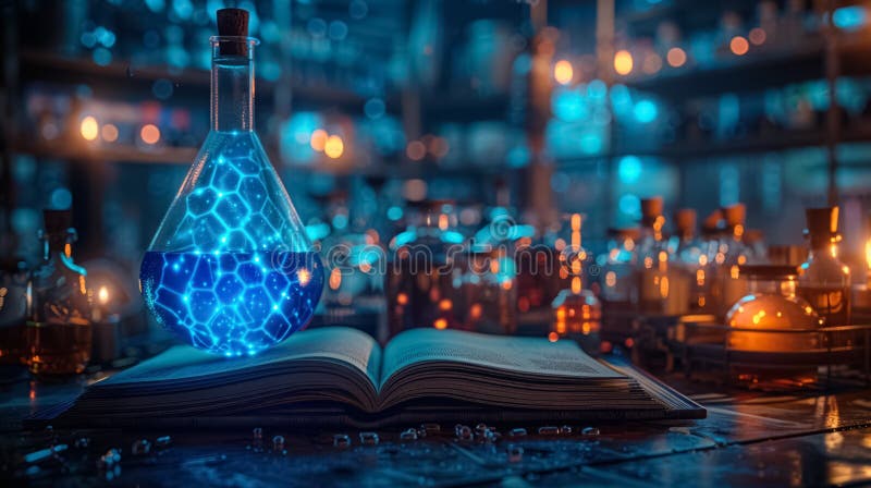 Futuristic Scientific Laboratory. Surreal Mystical Fantasy Artwork ...