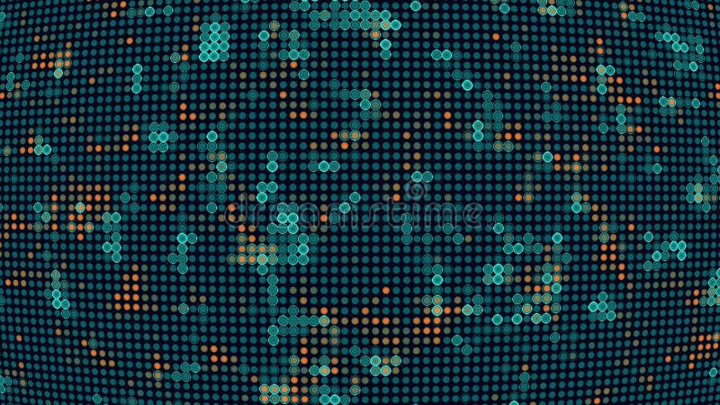 Futuristic Screen with Animated Digital ELEMENTS Stock Video - Video of ...