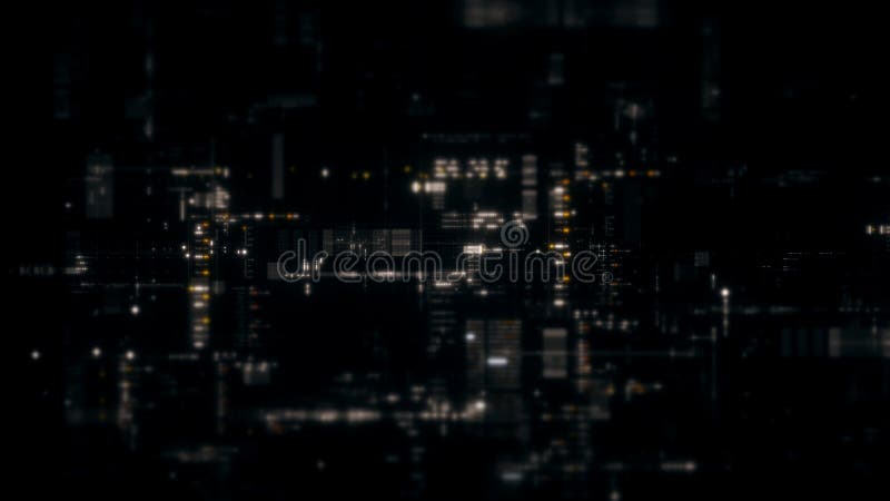 Futuristic Screen Display Data Matrix Simulation Background Stock Image - Image of infographics ...