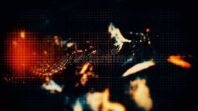 Futuristic Screen Display Data Matrix Simulation Background Stock Photo - Image of user, virtual ...