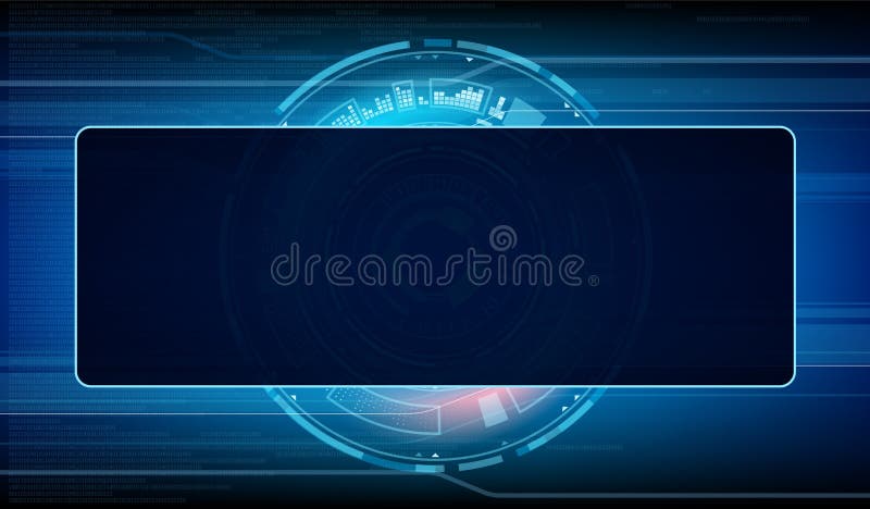 Futuristic Screen of a Modern Device. Control Panel Stock Vector ...