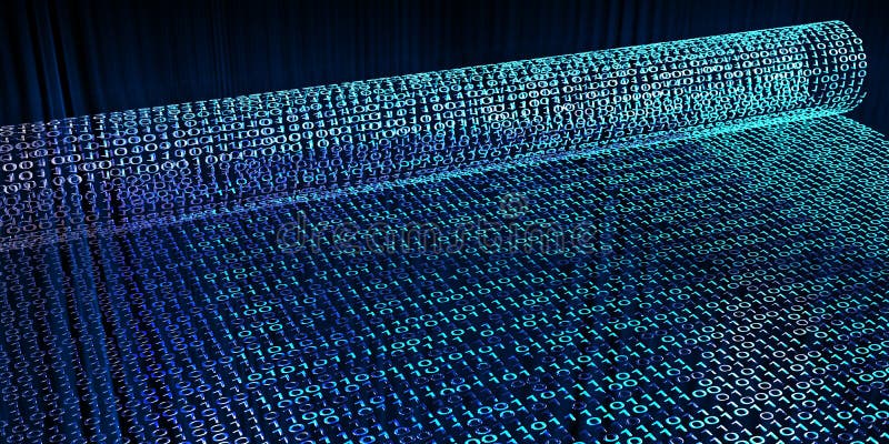 Abstract futuristic render stock illustration. Illustration of digital ...