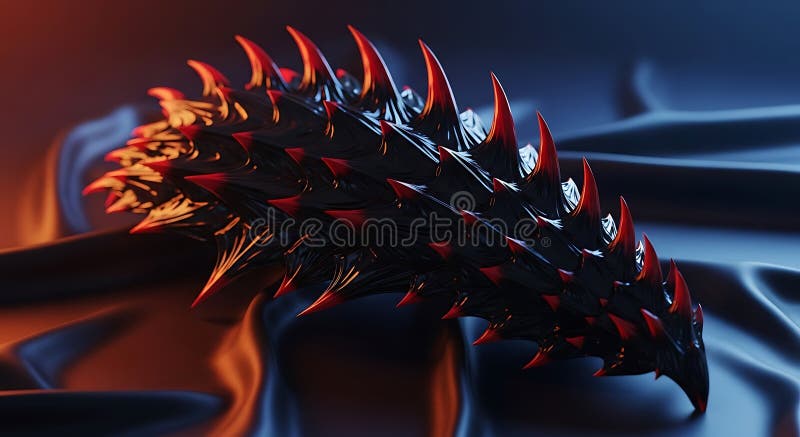 A Futuristic, Sculptural Object Lies on a Smooth, Undulating Fabric ...