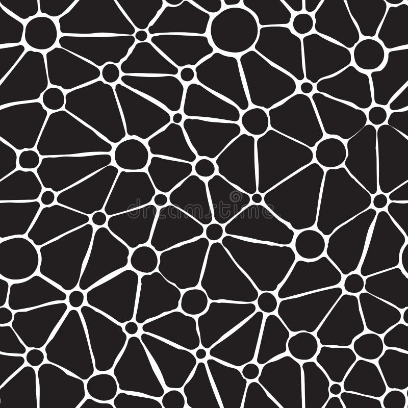 Futuristic Seamless Pattern with Random Simple Shapes Stock Vector ...