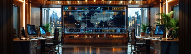 Futuristic Secret Underground Lair Stock Photo - Image of technology ...