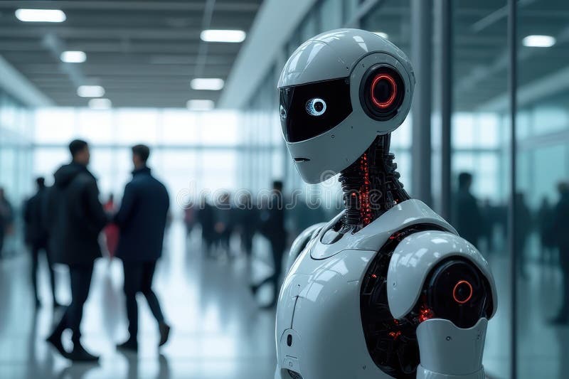 Advanced Robotic Safety System in Operation Stock Illustration ...