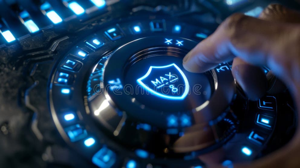 The Futuristic Security Interface.AI Generated Image Stock Image ...