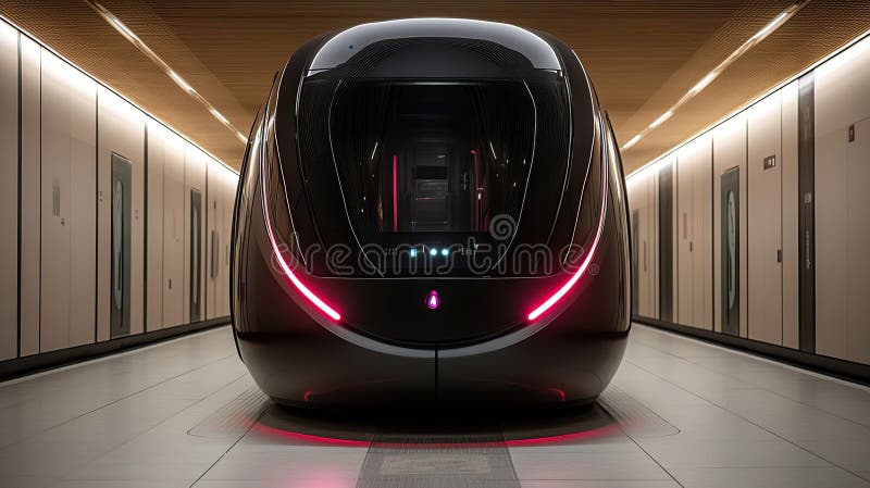 Futuristic, Self-contained, Personal Transport Pod Stock Illustration ...