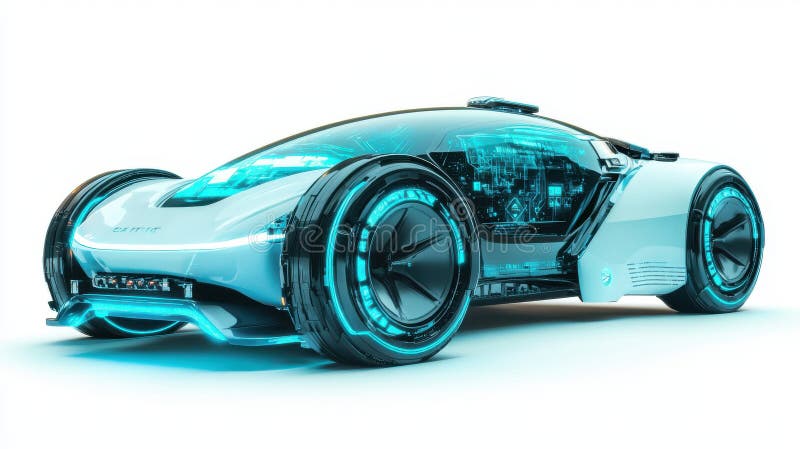 A Futuristic Self-driving Electric Car with a Holographic Navigation ...